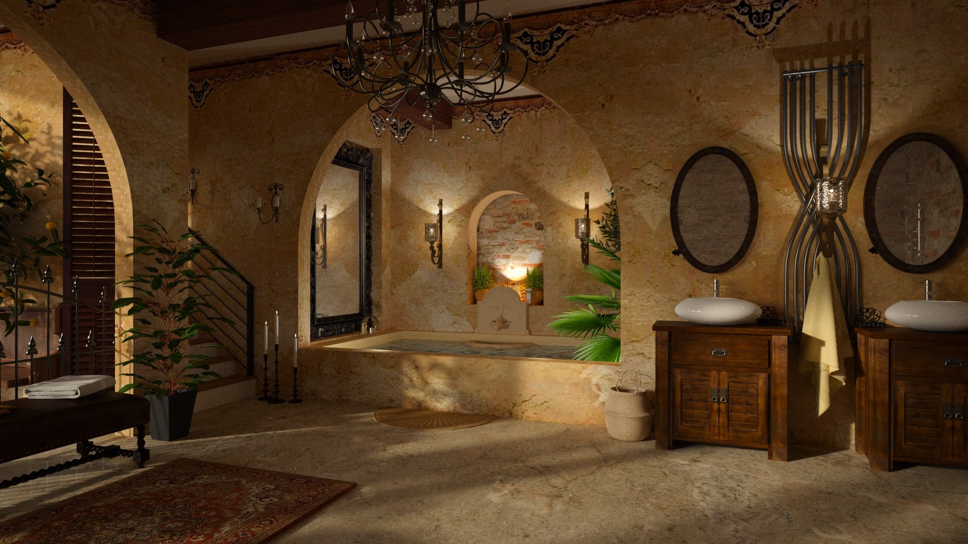 Tuscan Themed Bathroom Tuscan Inspired Spaces – Hukill Tile